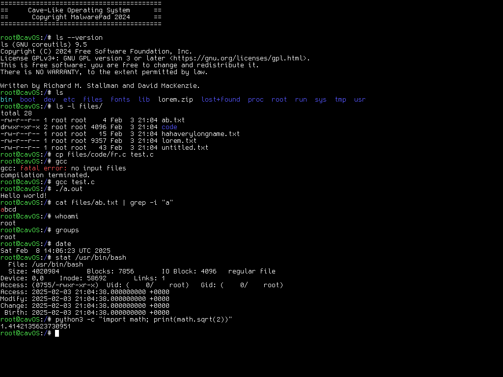 GitHub - malwarepad/cavOS: 💾 Amd64 operating system in C. Trying to make a full OS, with a ...